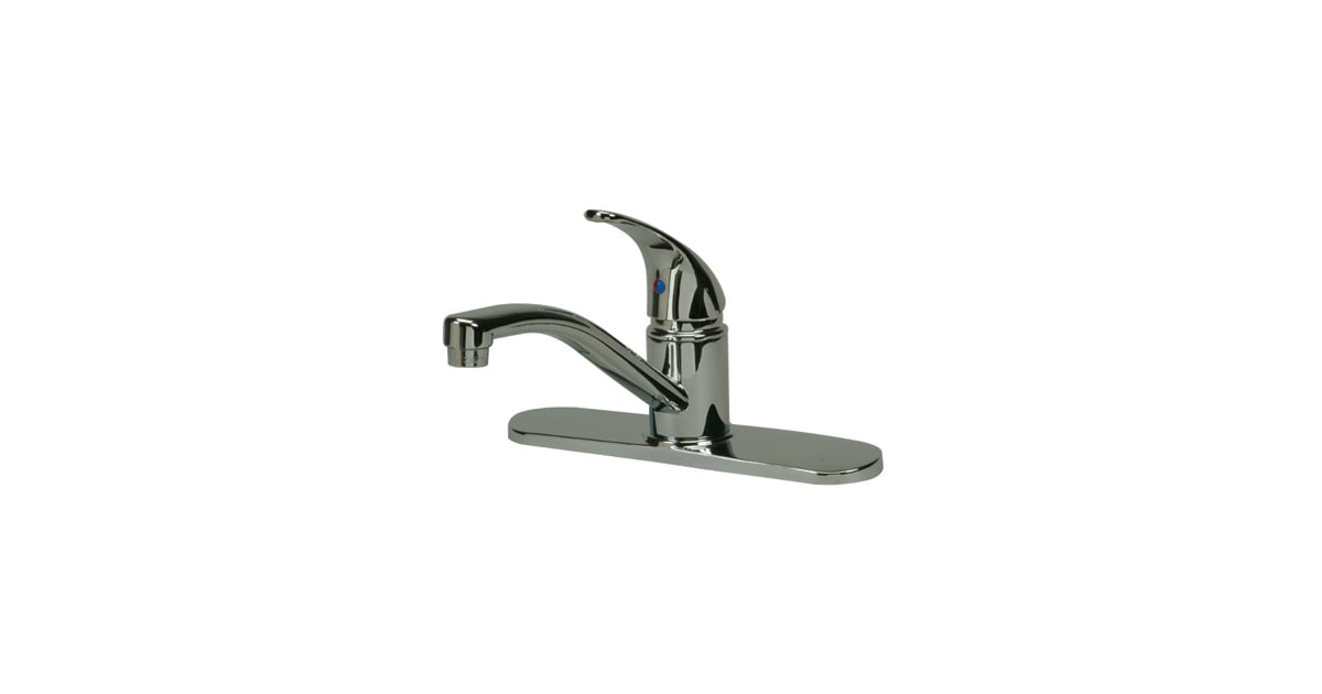 PROFLO PFLL4021MCP Single Handle Kitchen Faucet with Metal Lever Handle ...