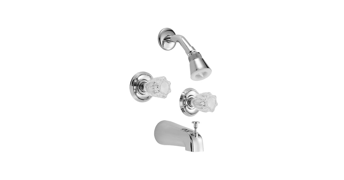 PROFLO PFLL42A Double Handle Tub and Shower Valve with Single Function ...