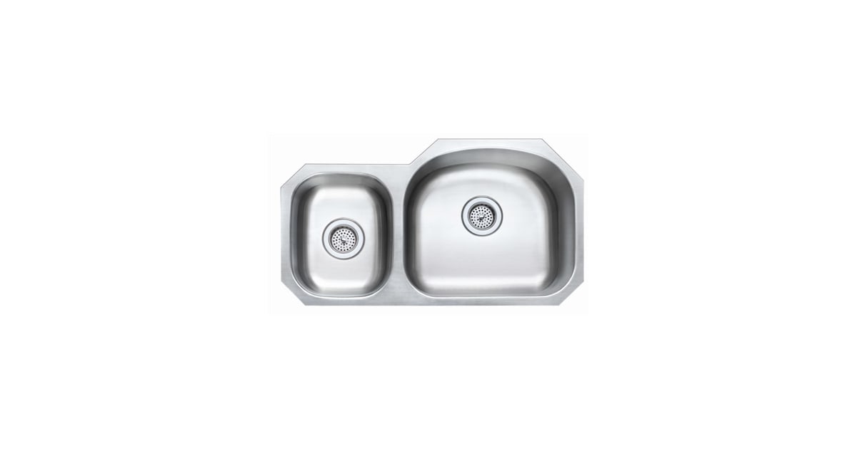 PROFLO PFUO901R 32" x 17-3/4" Undermount Double Basin Kitchen Sink ...
