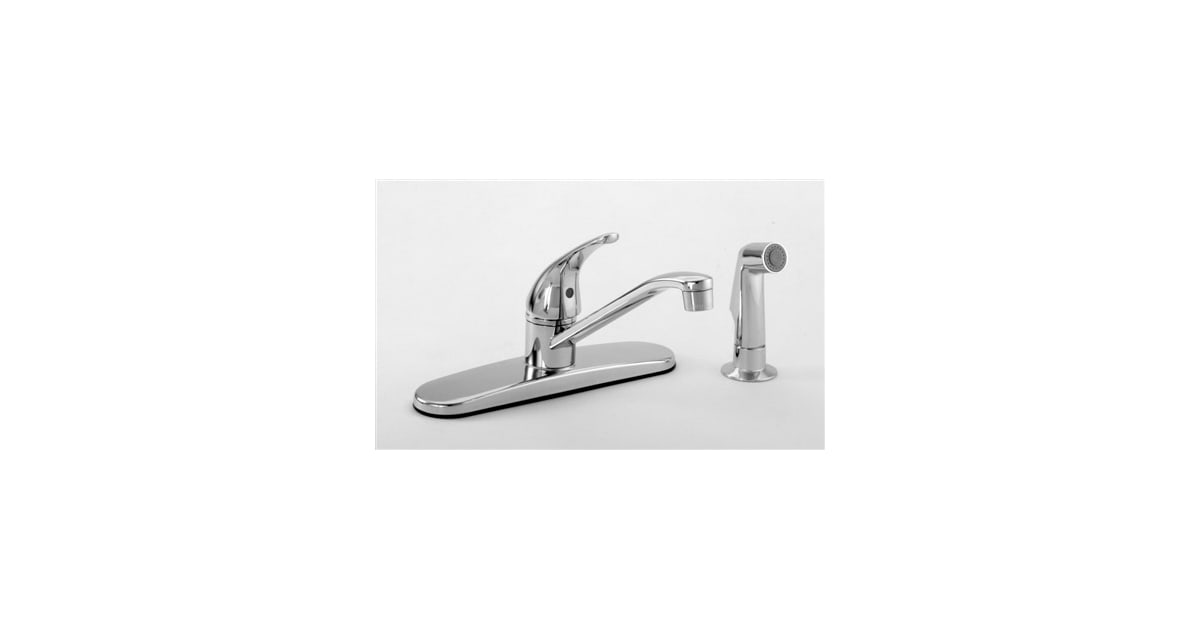 PROFLO PFX2011MBN Single Handle Kitchen Faucet with Metal Lever Handle ...