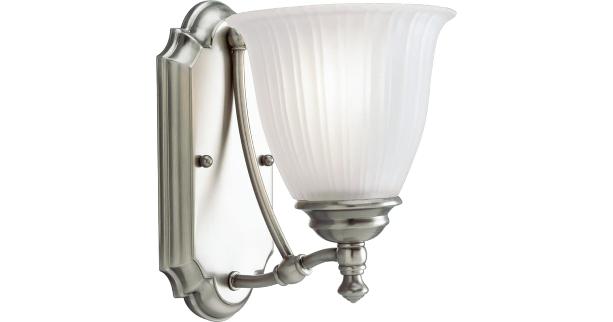 Progress Lighting P3016-81 Renovations Single-Light Bathroom Sconce ...