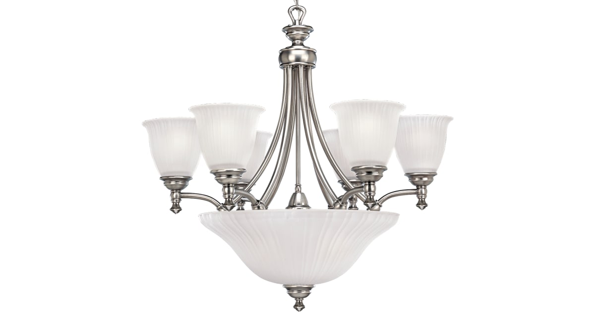 Progress Lighting P4116-81 Renovations Nine-Light Single-Tier ...