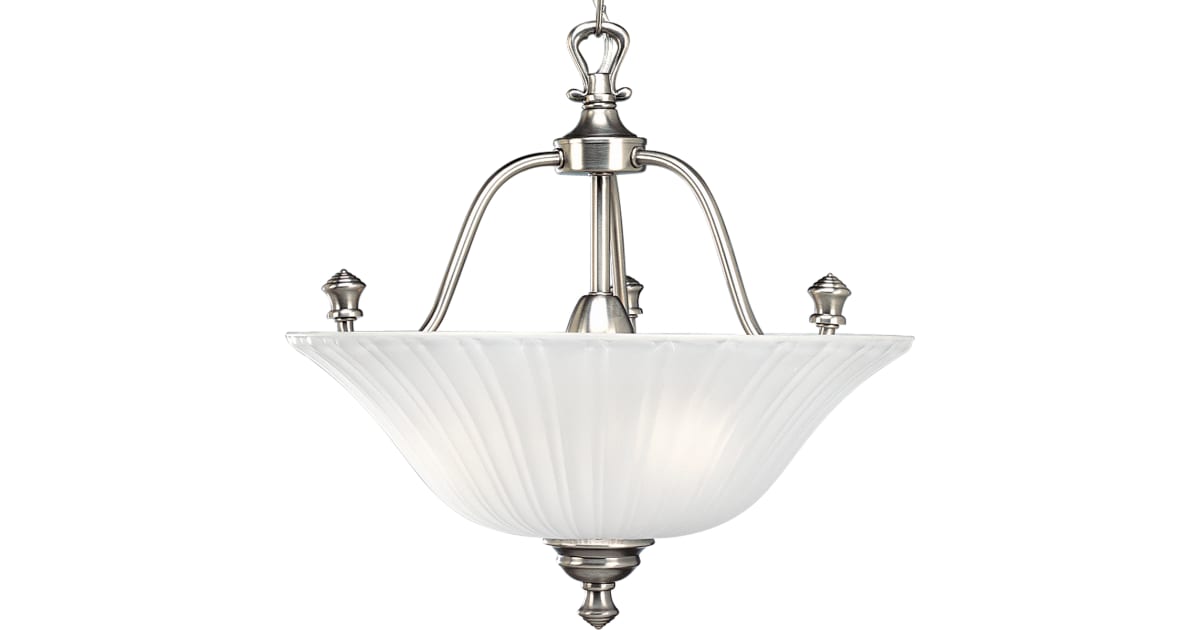 Progress Lighting P3607-81 Renovations 15-5/8" Three-Light Semi-Flush ...