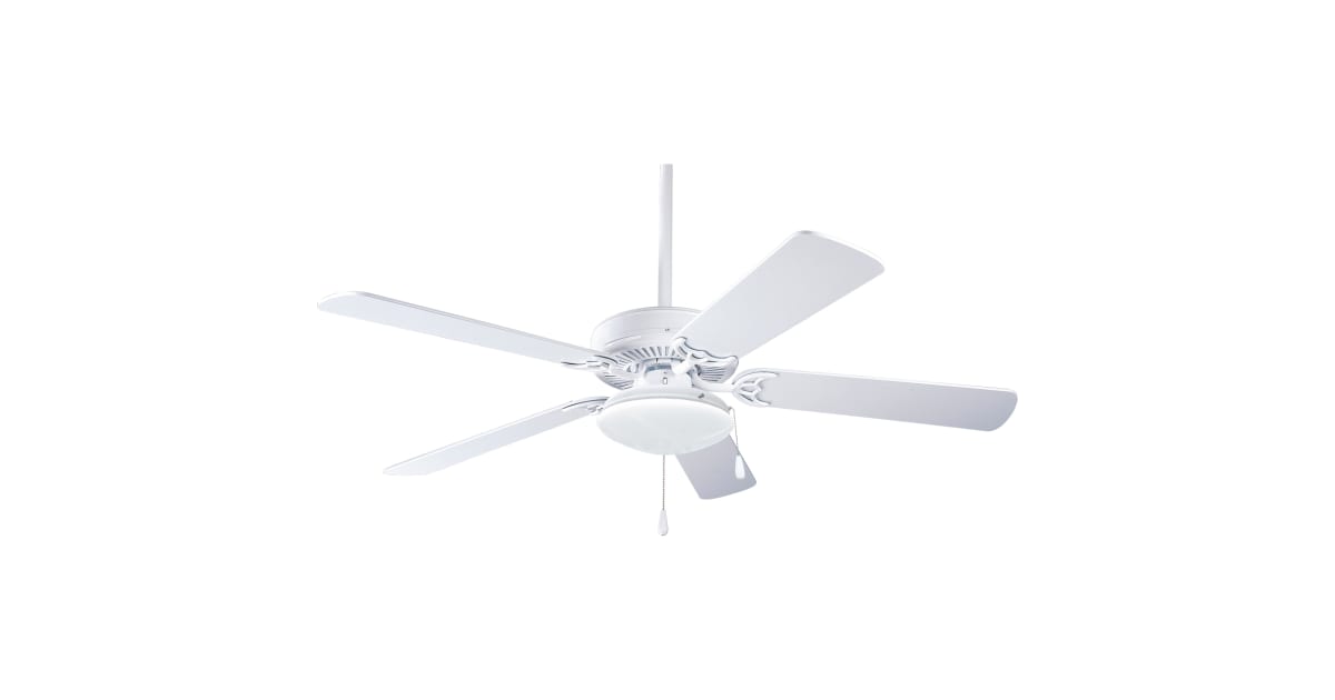Progress Lighting P2501-30W / P2602 Builder 52" 5 Blade Ceiling Fan - Blades and Low-Profile ...