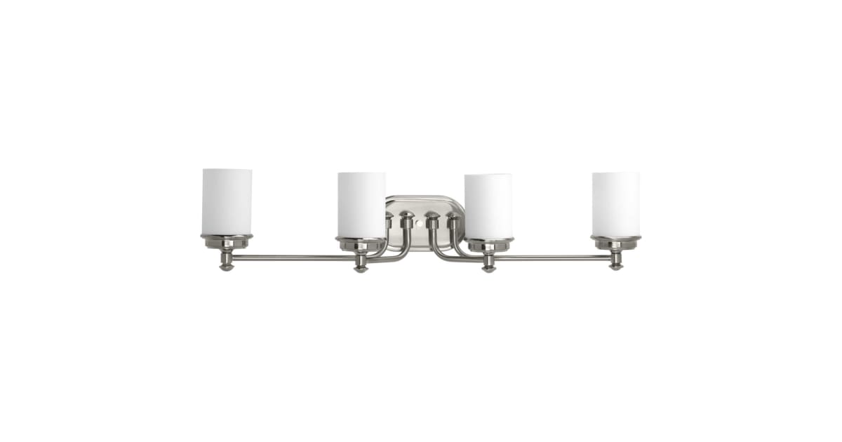 Progress Lighting P300015-009 Glide 4 Light 34" Wide Bathroom Vanity ...