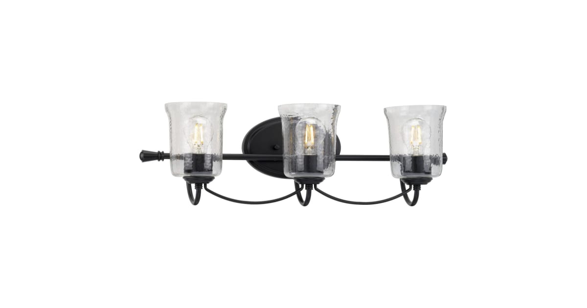 Progress Lighting P300255-031 Bowman 3 Light 25" Wide Bathroom Vanity ...
