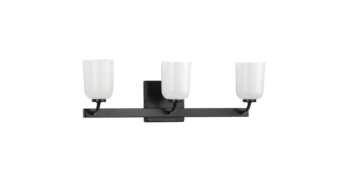 Progress Lighting P300282-031 Moore 3 Light 22" Wide Bathroom Vanity ...