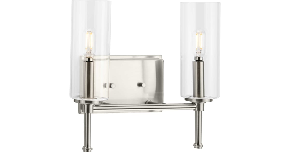 Progress Lighting P300357-009 Elara 2 Light 13" Wide Bathroom Vanity ...
