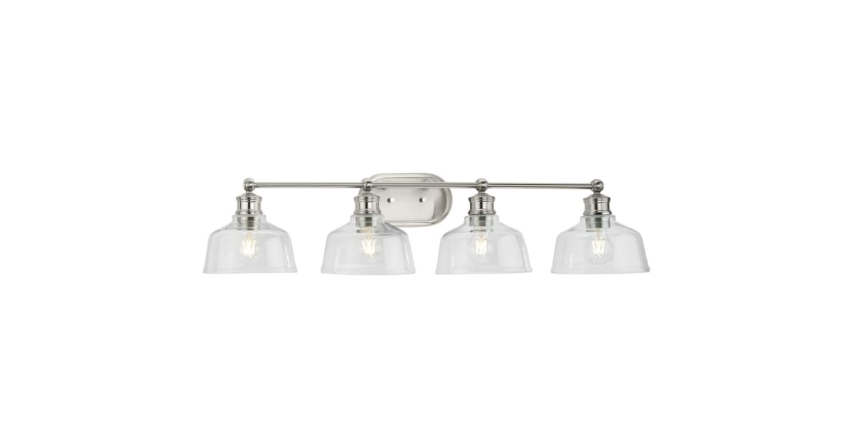 Progress Lighting P300398-009 Singleton 4 Light 36" Wide Bathroom ...