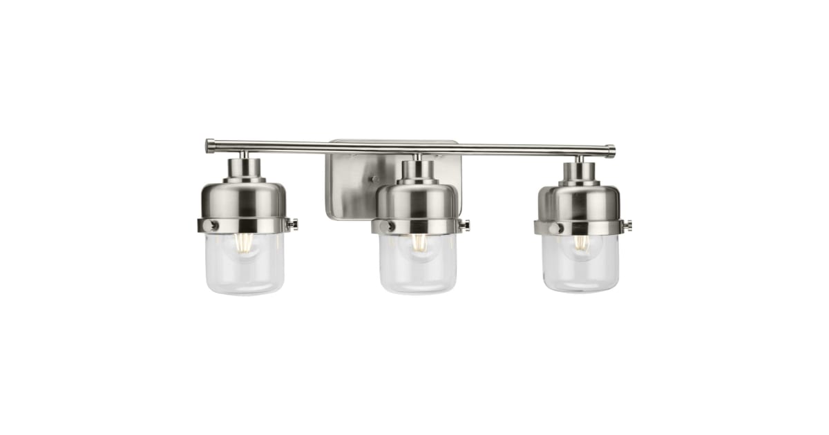 Progress Lighting P300424-009 Beckner 3 Light 6" Wide Vanity Light ...