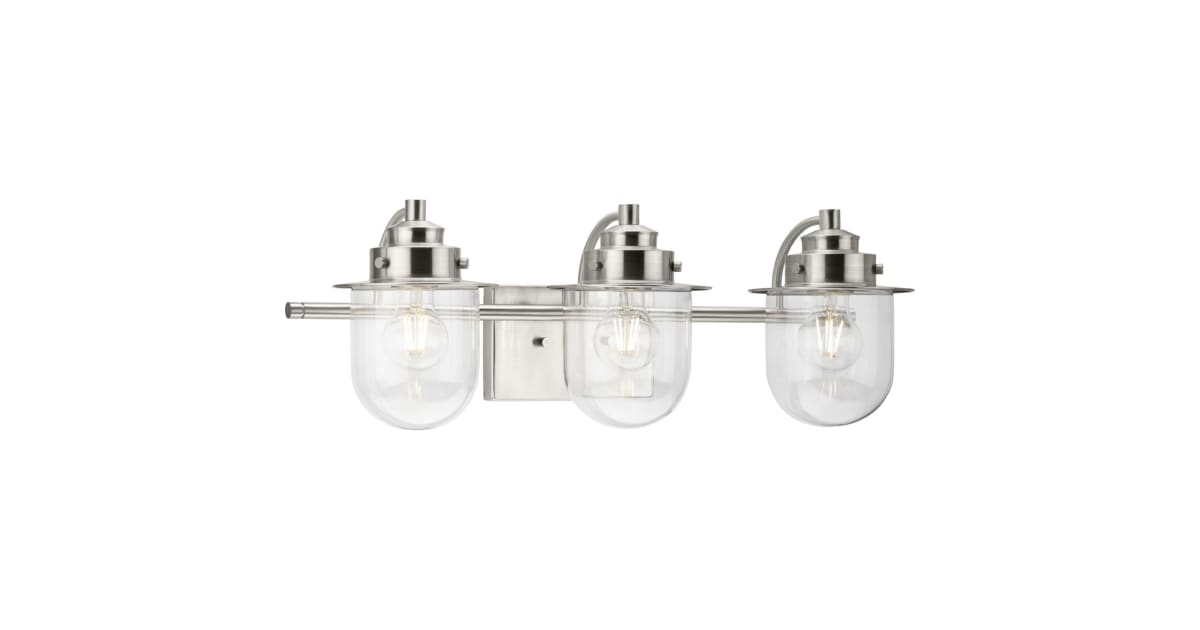 Progress Lighting P300436-009 Northlake 3 Light 8" Wide Vanity Light ...