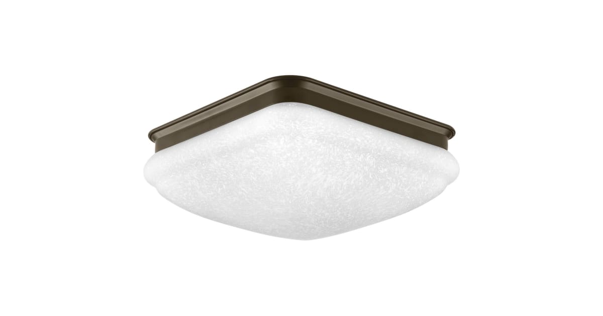 Progress Lighting P350018-020-30 LED Square Glass FM Light 11-3/8" Wide ...