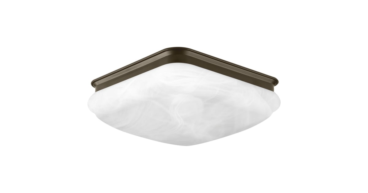 Progress Lighting P350020-020-30 LED Square Glass FM Light 11-3/8" Wide ...
