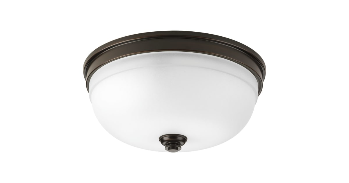 Progress Lighting P350048-020 Topsail 3 Light 13-5/8" Wide Flush Mount ...
