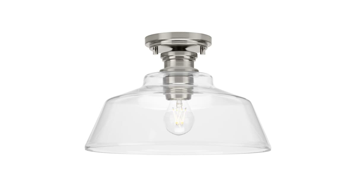 Progress Lighting P350227-009 Singleton 14" Wide Semi-Flush Ceiling ...