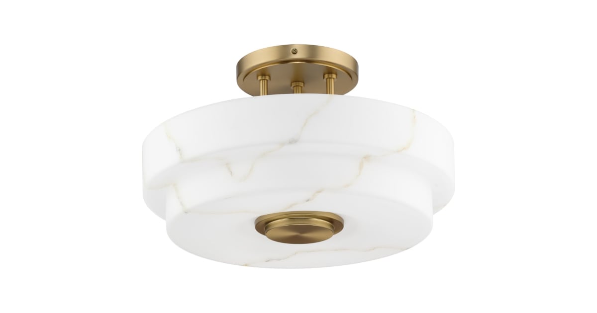 Progress Lighting P350284-109 Tosca 3 Light 18" Wide Semi-Flush Ceiling ...