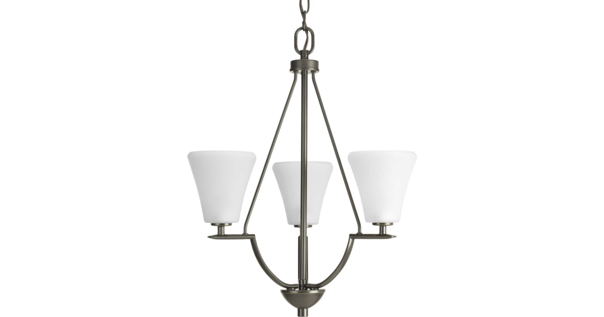 Progress Lighting P3821-20W Bravo 3 Light 18" Wide Chandelier ...