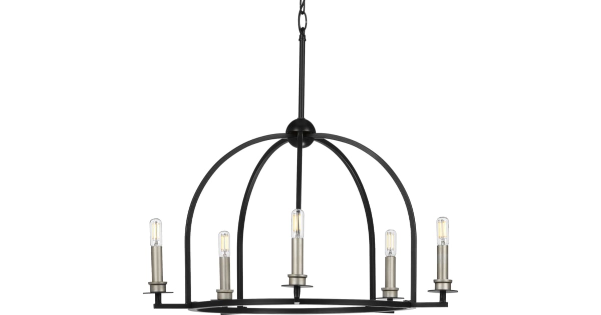 Progress Lighting P400115-031 Seneca 5 Light 26" Wide Chandelier ...