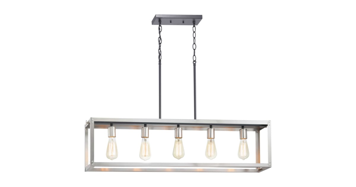 Progress Lighting P400145-135 Union Square 5 Light 38" Wide Linear ...