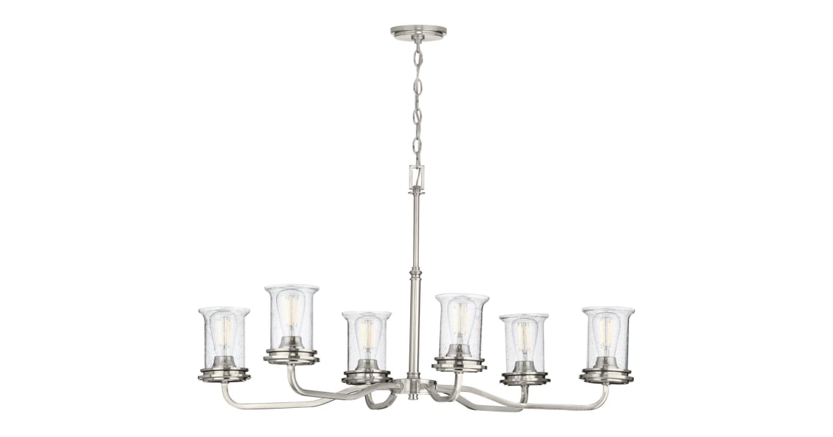 Progress Lighting P400207-009 Winslett 6 Light 34" Wide Chandelier ...