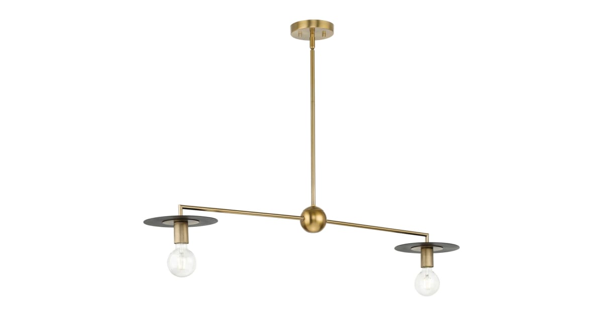 Progress Lighting P400336-109 Trimble 2 Light 44" Wide Linear Pendant ...