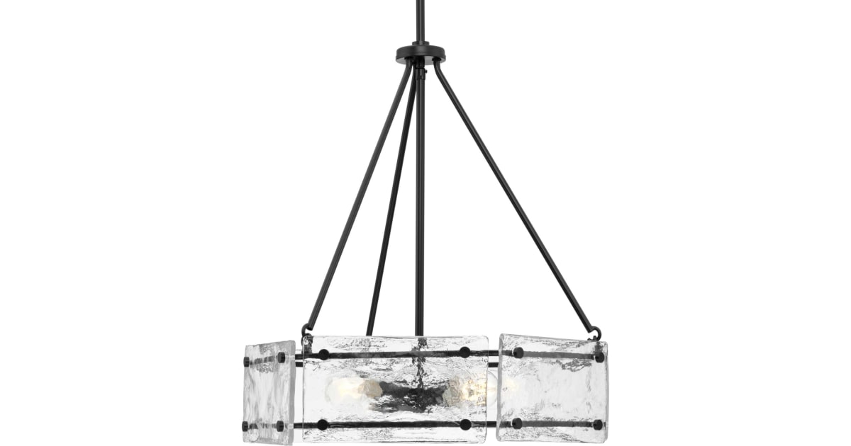 Progress Lighting P400354-31M Rivera 4 Light 21" Wide Ring Chandelier ...