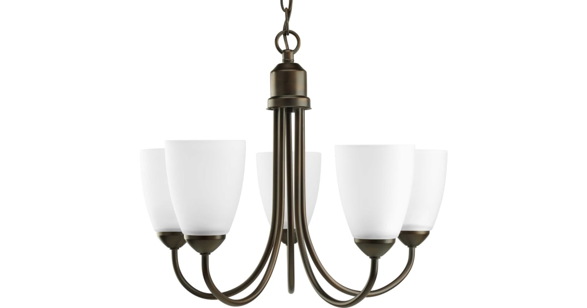 Progress Lighting P4441-20 Gather 5 Light 21" Wide Chandelier ...
