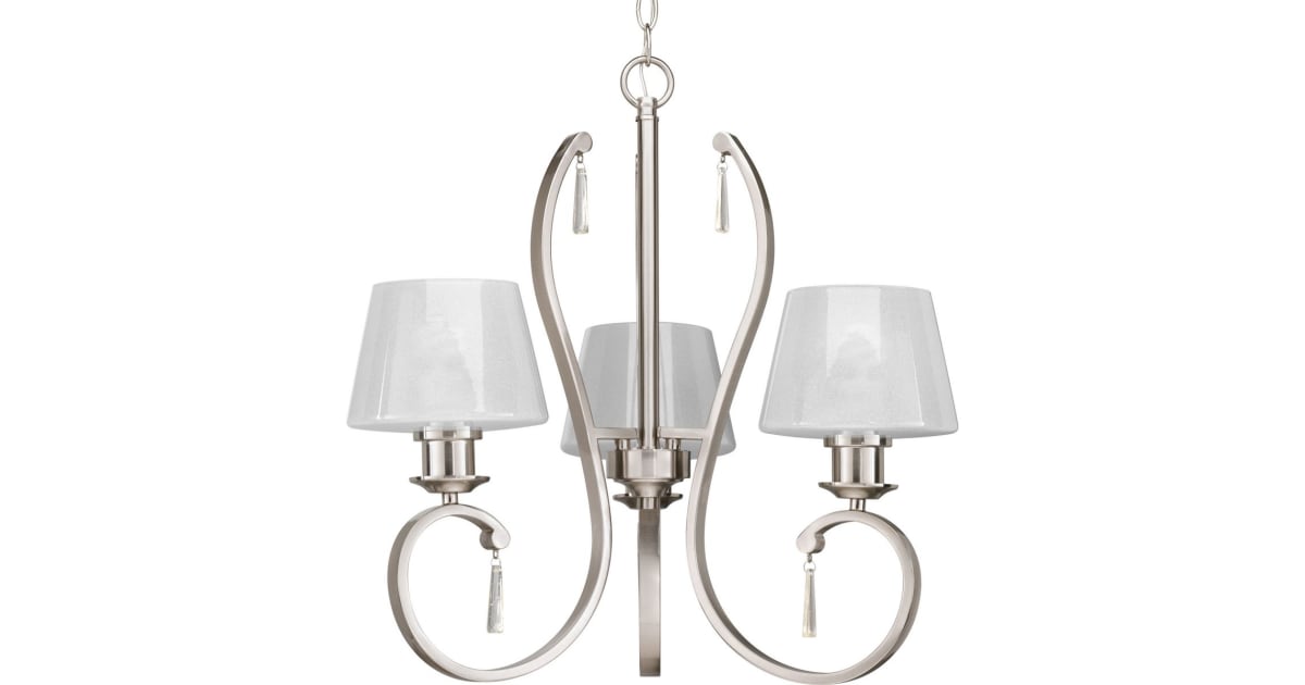 Progress Lighting P4523-09 Dazzle 3 Light 23" Wide Chandelier ...