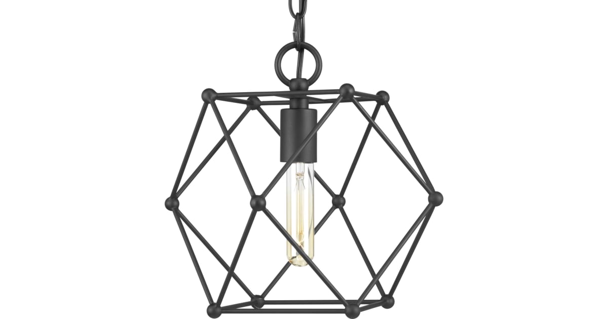 Progress Lighting P500082-031 Spatial Single Light 12" Wide Pendant ...