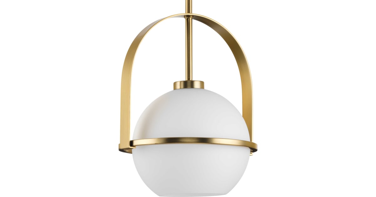 Progress Lighting P500358-109 Delayne 9" Wide Mini Pendant with Frosted ...
