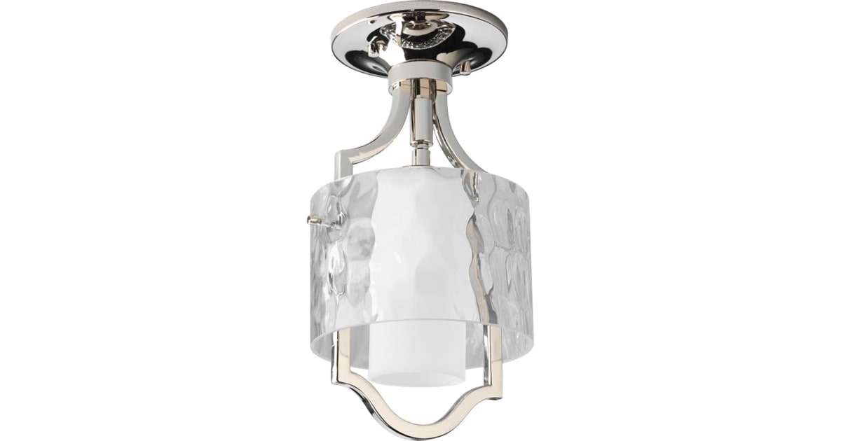Progress Lighting P5044-104WB Caress Single Light 6" Wide Mini Pendant ...