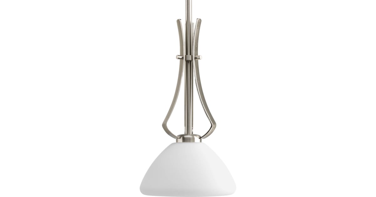 Progress Lighting P5128-09WB Rave 1 Light Cone Pendant with Etched ...