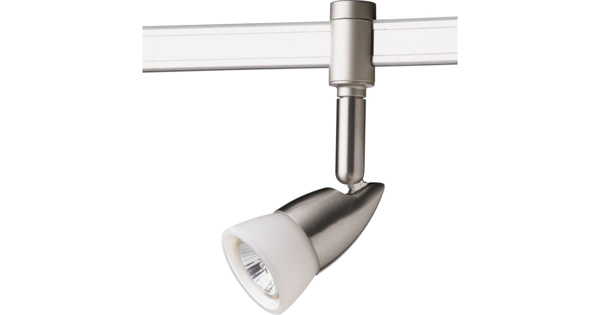 Progress Lighting P6120-09W Illuma-Flex Track Head with Glass Shade ...