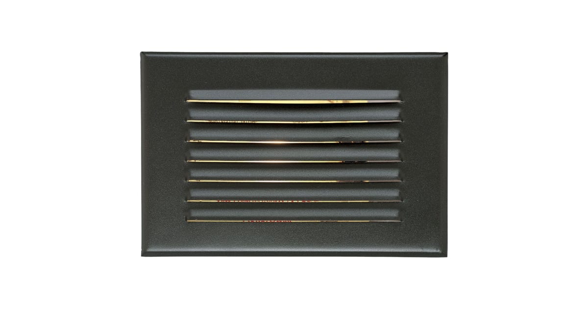 Progress Lighting P6820-31TG 9" Wide Line Voltage, Louvered Step Light ...