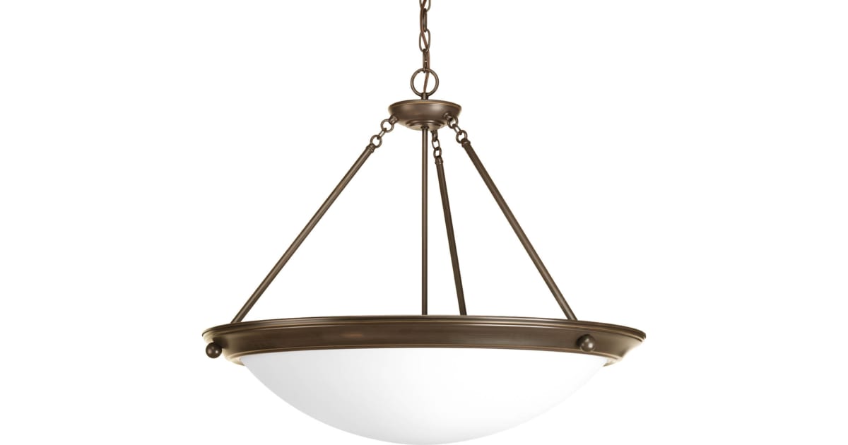 Progress Lighting P7323-20WB Eclipse 4 Light Bowl Pendant with Satin ...