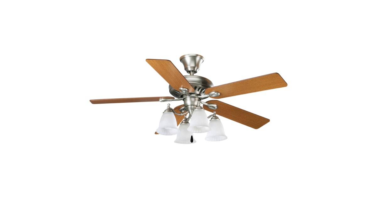 Progress Lighting Renovations Signature 52" 5 Blade Ceiling Fan ...