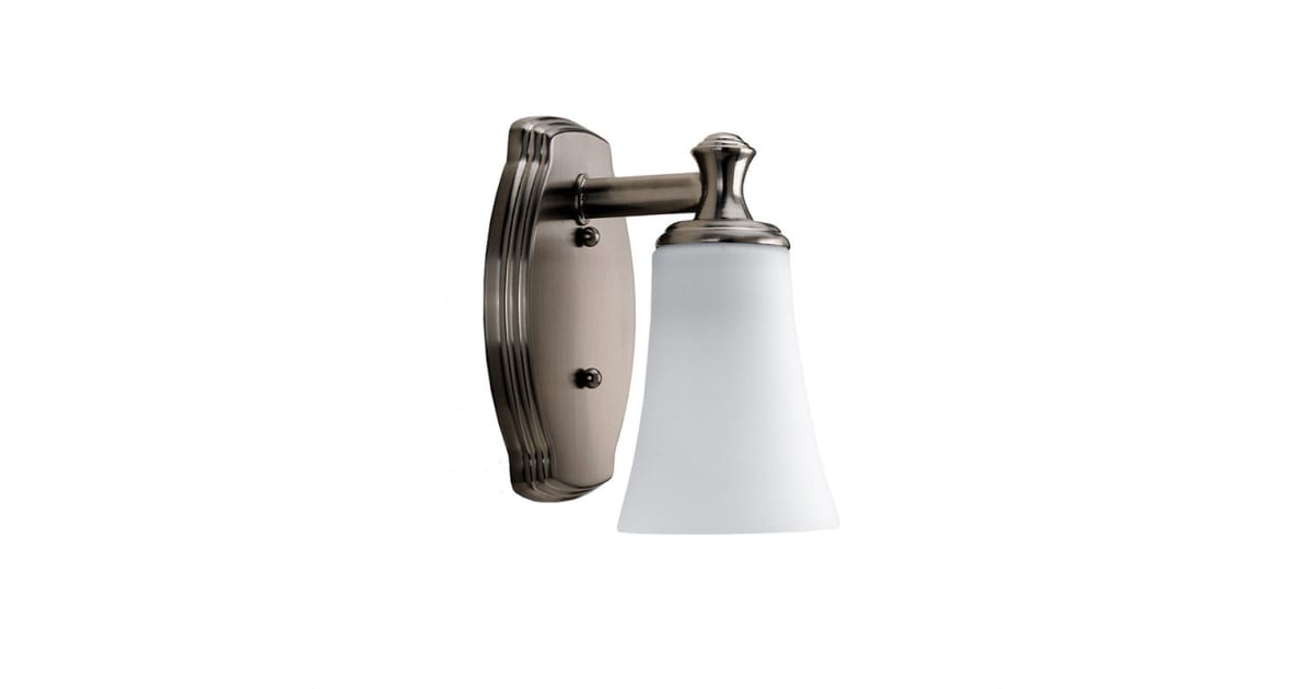 Progress Lighting P2970-09 Single-Light Reversible Bathroom Sconce with ...