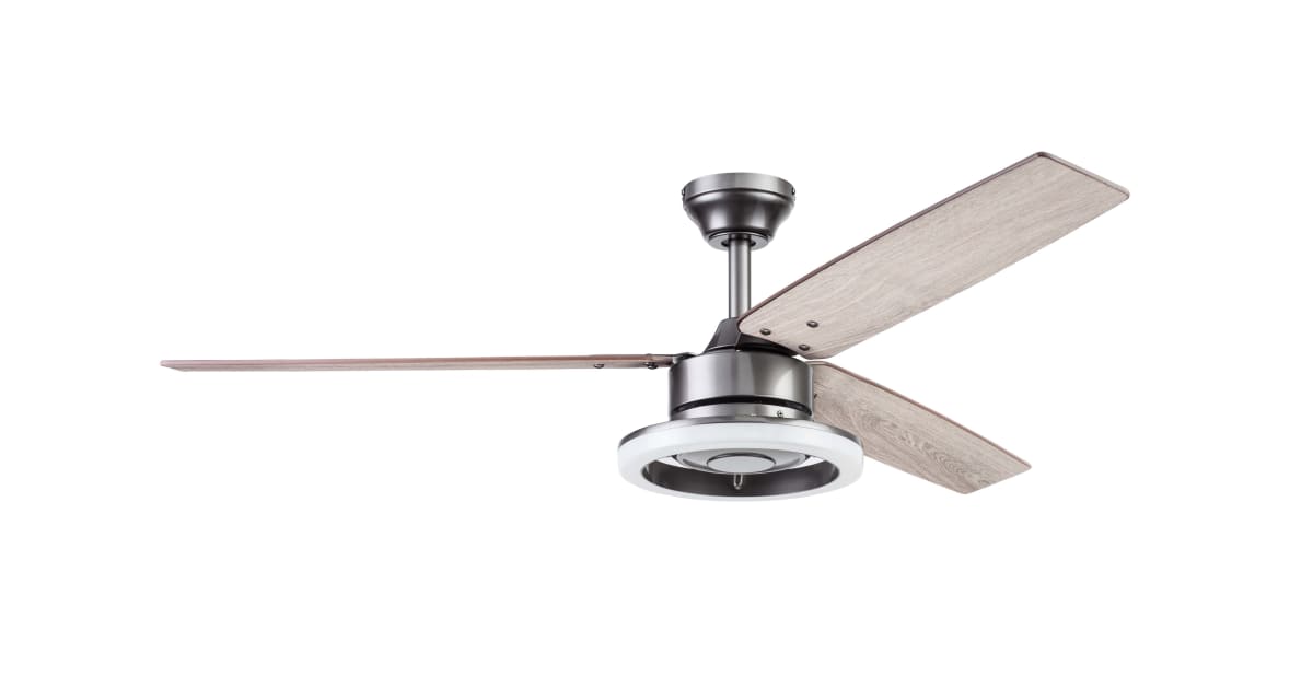 Prominence Home 51488-36 Orbis 52" 3 Blade Indoor LED Ceiling Fan with ...