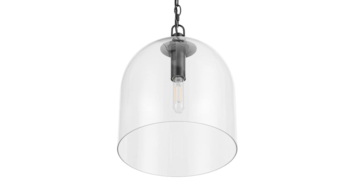 Prominence Home 51887-36 Hansley 12" Wide Pendant with Clear Glass ...