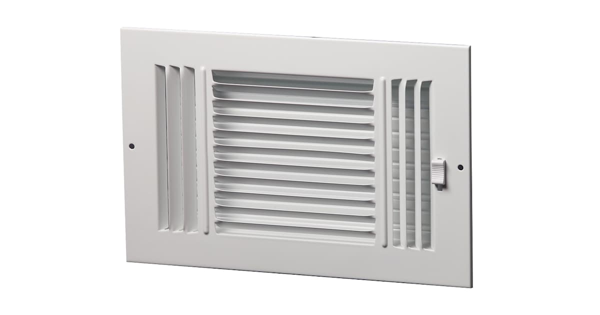 ProSelect PS3WW12U 12 x 6 in. Stamped Steel 3-way Residential Ceiling ...