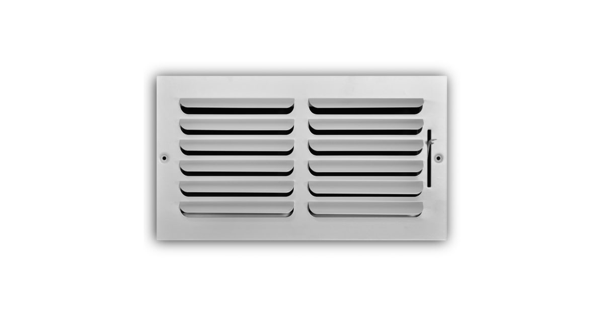 ProSelect PS1CW12U100 6" x 12" Wall / Ceiling Register with Mounting ...
