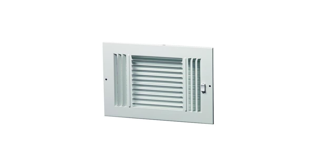 PROSELECT PS3WWXX 8" x 8" Duct Connection - Steel Three-Way Sidewall ...