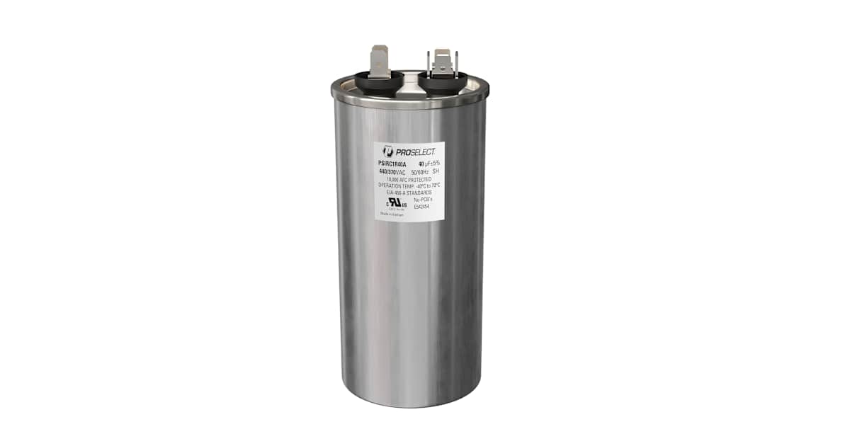 PROSELECT PSIRC1R40A 3-15/16" 370/440V Aluminum Round AC Run Capacitor ...