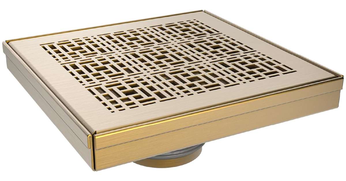 QuickDrain SD06BGDC Squaredrain Kit 6 Inch Deco | Build.com