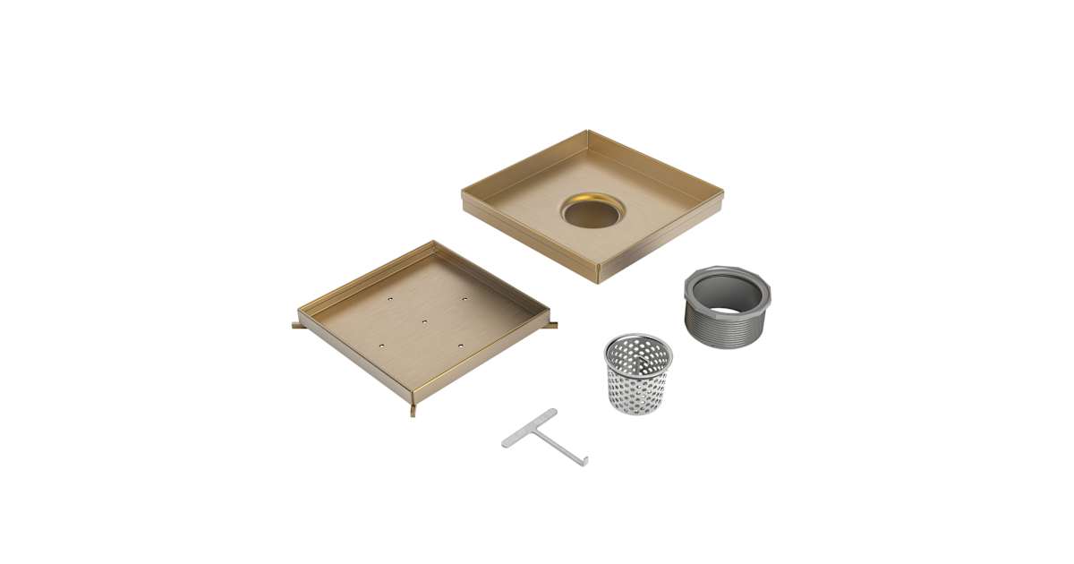 QuickDrain SD06BGTL Squaredrain Kit 6 Inch Tilein | Ferguson Home