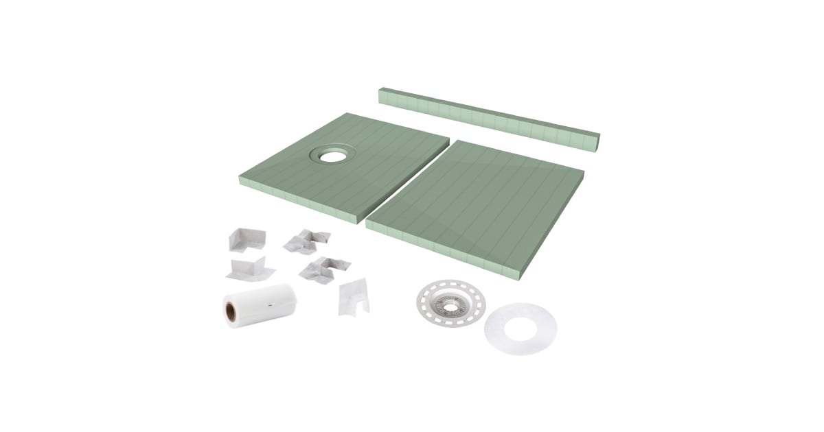 QuickDrain SDL3860SO SquareDrain Pankit Liquid Waterproof 38 X 60 Inch ...