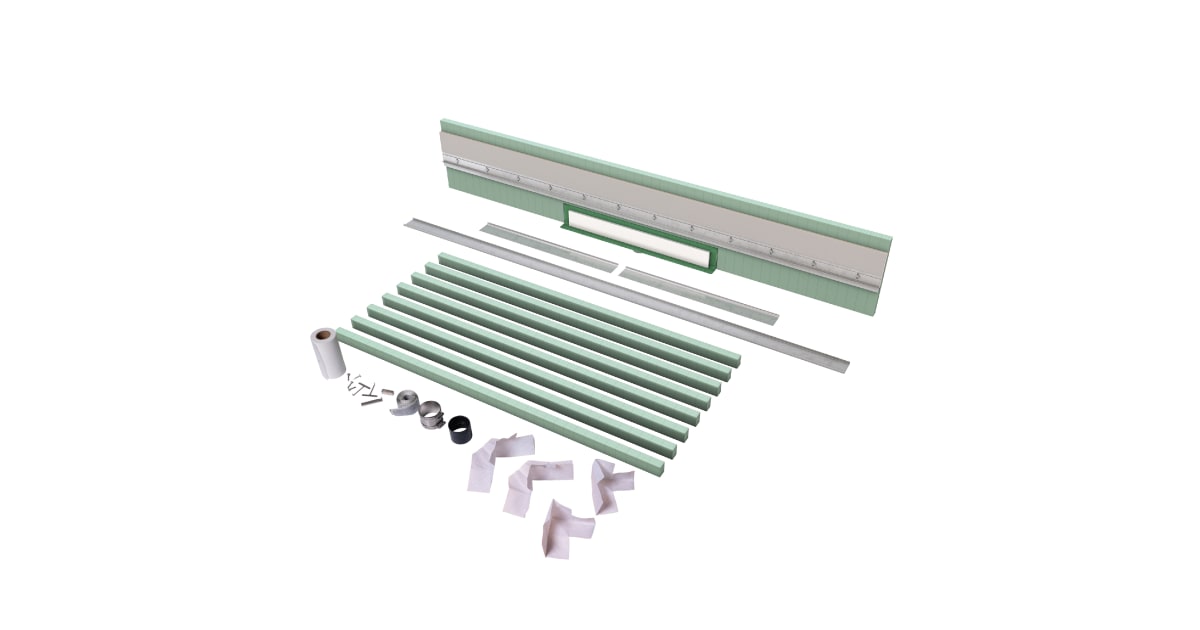 QuickDrain WALLD72 WallDrain Assembly 26-72 in. Vertical Waste Outlet ...