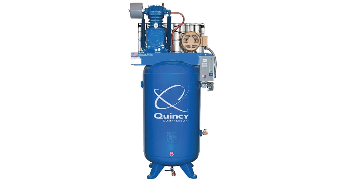 Quincy Compressor 2020040797 10 HP 120 Gal 175 Max PSI QP MAX Two-Stage ...