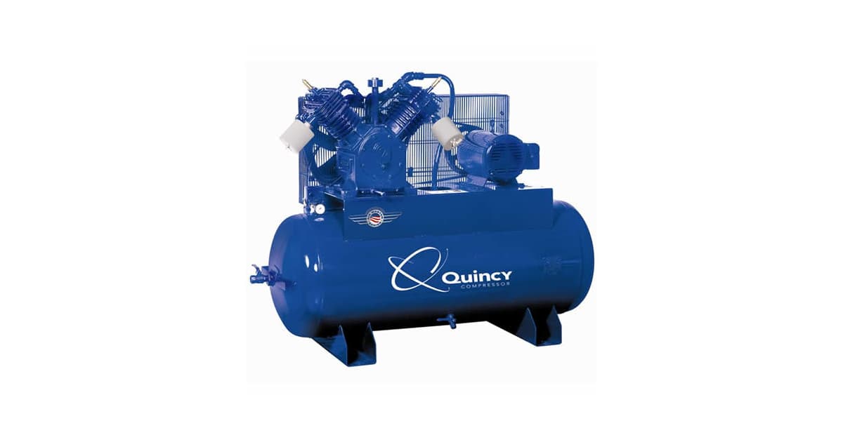 Quincy Compressor 4153DS12HCA46 15 HP 120 Gal 175 Max PSI QT Pro Two ...