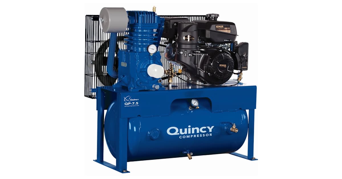 Quincy Compressor G514K30HCE 14 HP 30 Gal 175 Max PSI QP Two-Stage ...
